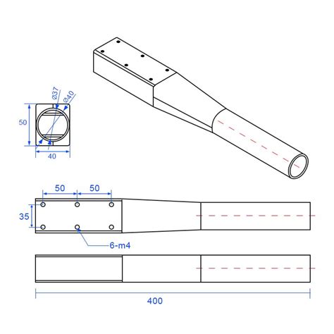 Rjxhobby 1pcs 40mm Carbon Fiber Arm For Plant Protection Uav Multicopter