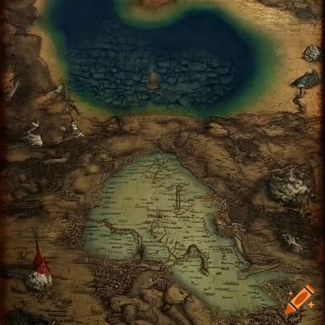 Hyperrealistic 3d Satellite Map Of Morrowind On Craiyon