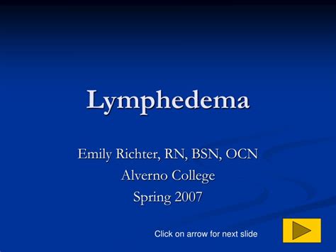 Ppt Lymphedema Powerpoint Presentation Free Download Id9394369