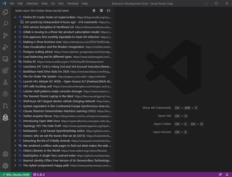 GitHub ChrisBibby Vscode News Hack VSCode Extension To Display Hacker News Headlines From