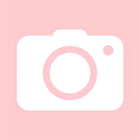 Pink Camera Icon Aesthetic Homescreen