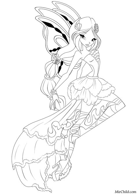 Layla Coloring By Fantazyme On Deviantart Artofit