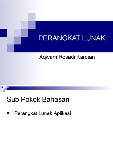 Perangkat Lunak Aplikasi Pdf