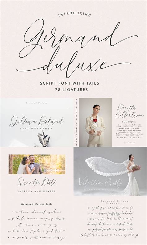 Free Germand Deluxe Tails Script Font Script Fonts Free Script Fonts Wedding Fonts Calligraphy