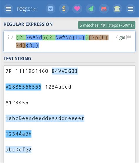 Regex Match Word Must Include At Least 1 Upper Case Letter And At Least 1 Digit Length Should