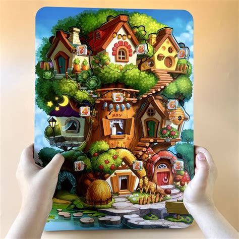 Тришаровий вкладиш Де чий будиночок на дереві