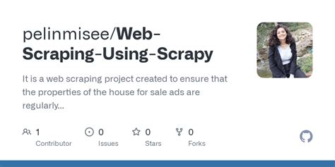 Github Pelinmiseeweb Scraping Using Scrapy It Is A Web Scraping Project Created To Ensure