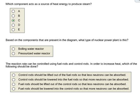 Solved Use The Diagram Of The Nuclear Reactor To Answer The Chegg