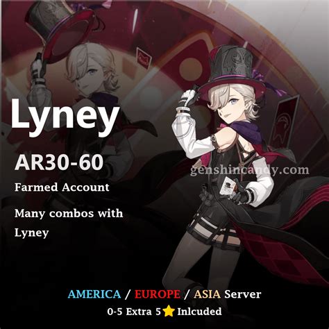 Lyney Midgame Account Genshin Impact Account For Sale Genshincandy