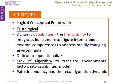 dynamic capabilities and strategic management