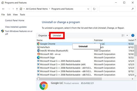 How To Uninstall Programs On A Windows 10 Pc Hellotech How