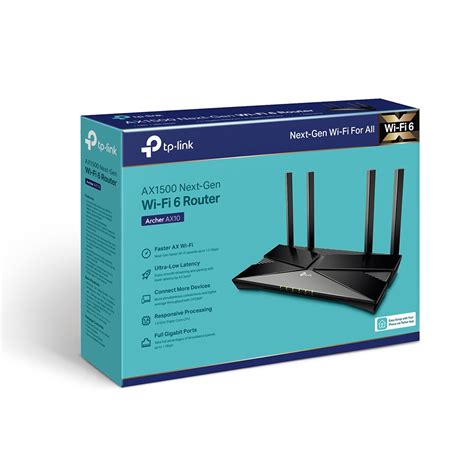 Archer Ax10 Ax1500 Wi Fi 6 Router Tp Link Philippines