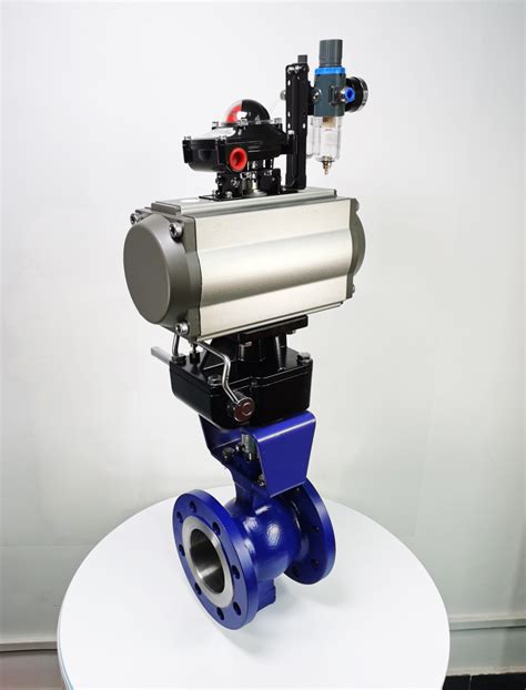 沪工恒牌 Vq647y 16c 气动v型切断球阀 带手动机构 工恒阀门（上海）有限公司