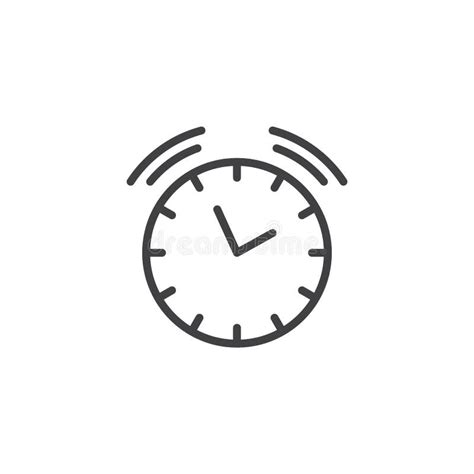 Alarm Clock Line Simple Icon Stock Vector Illustration Of Alert Alarm 97572226