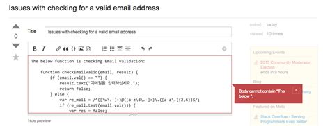 Unable To Edit Question Containing Non Latin Characters Warning About Body Cannot Contain