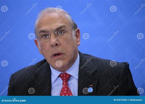 Angel Gurria Editorial Image Image Of Meeting Germany 52473365
