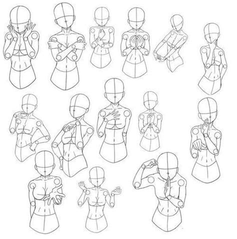 Позы девушек для срисовки подборка Art Tutorials Drawing Figure Drawing Reference Anime