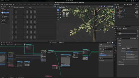 Geotree Procedural Trees In Geometry Nodes 190 By Renzatic Blender And Cg Discussions