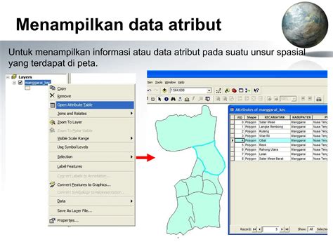 pengenalan arcgis dalam bentuk data spasial ppt