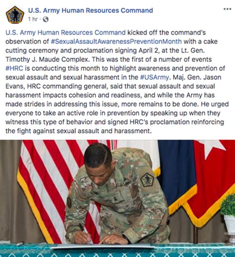 Army Kicks Off Sex Assault Awareness Month With Cake Cutting