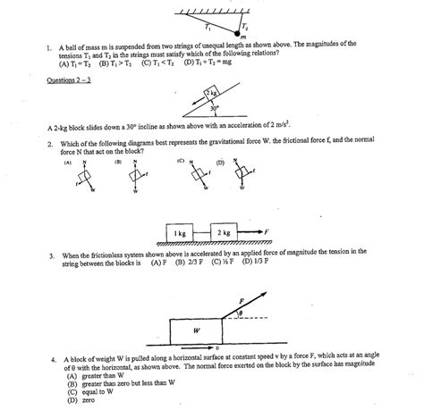 Solved 1 T T M A Ball Of Mass M Is Suspended From Two Strings Of 1 Answer Transtutors