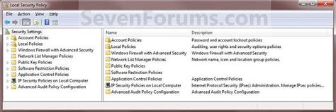 Local Security Policy Editor Open Tutorials