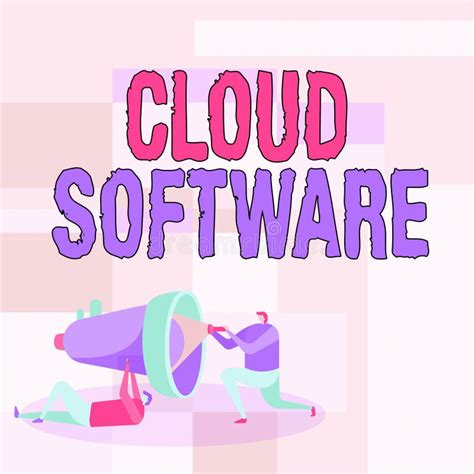 Text Sign Showing Cloud Software Word Written On Programs Used In