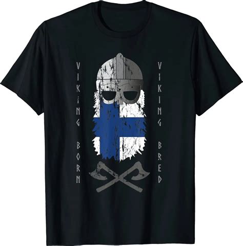핀란드 국기 수염 전사 헬멧과 축 핀란드 바이킹 티셔츠 100 코튼 오넥 여름 반팔 캐주얼 남성 티셔츠 Aliexpress
