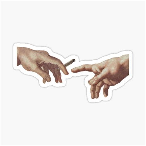 Hands Passing Joint Sticker By Eelizabethkimm Artofit
