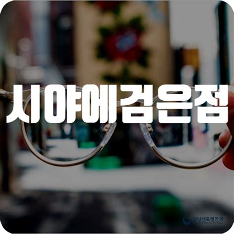시야에검은점 보인다면 질환 원인 및 치료 네이버 블로그