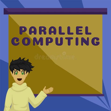 Sign Displaying Parallel Computing Word Written On Simultaneous