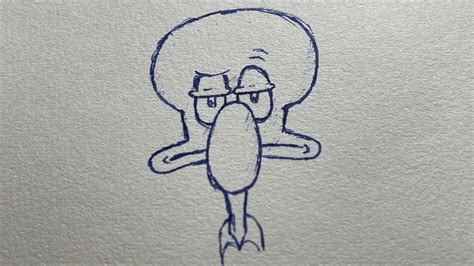 How To Draw Squidward Step By Step Drawing Tutorial YouTube