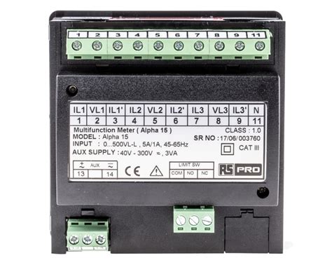 RS PRO RS PRO LED Digital Panel Multi Function Meter 92mm X 92mm 136 5382 RS