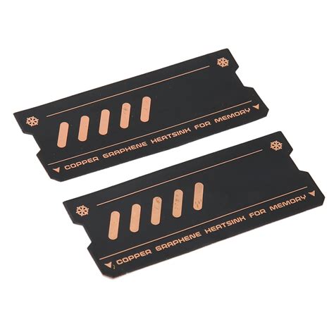 Memory Heat Sink 2 Pcs Memory Cooler Copper Graphene Ddr