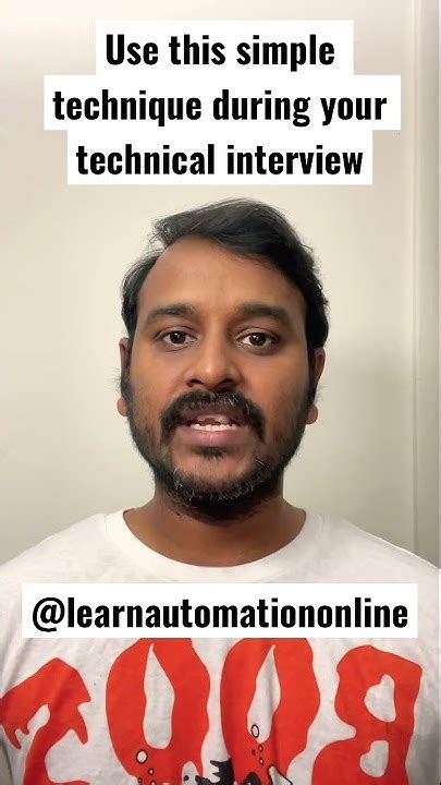 Important Thing To Do During A Technical Interview Interviewtips Tamil Automationtesting