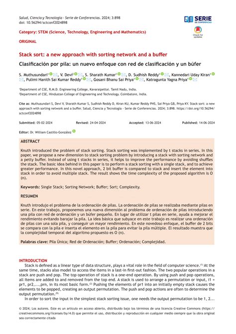 Pdf Stack Sort A New Approach With Sorting Network And A Buffer