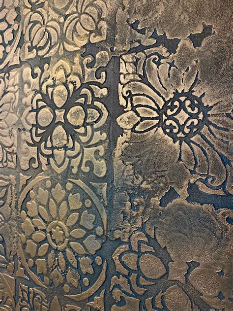 Антикварное золото 🥇 Трафаретная живопись Текстурированная живопись 3d картины