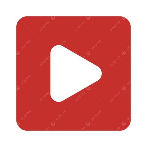 Square Red Play Button Vector Play Button Youtube Youtube Button Png