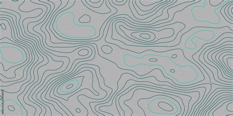 Abstract Topographic Wavy Curve Line Background Topography Map Pattern Geographic Curved