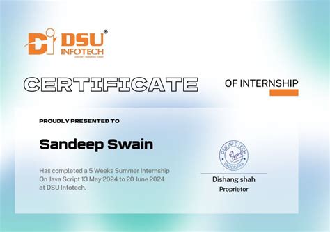 sandeep swain on linkedin internship techexperience javascript