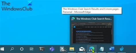 Taskbar Thumbnail Preview Not Working In Windows