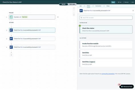 Workato Connectors Sap Action Check Idoc Status Workato Docs