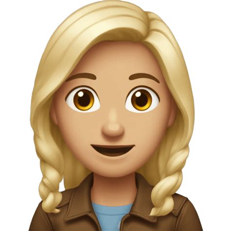 девушка с коричневыми волосами и каре Emoji Ai Emoji Generator