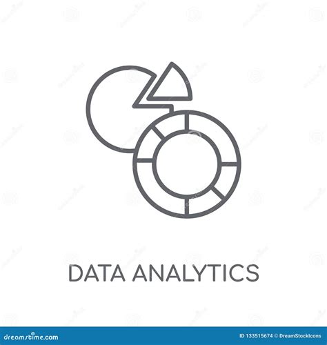Data Analytics Circular Linear Icon Modern Outline Data Analyti Stock