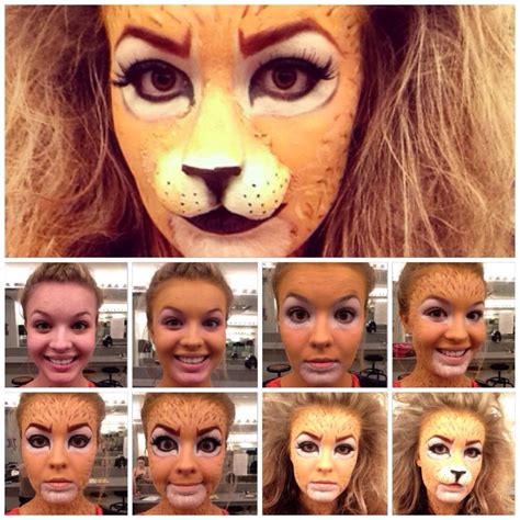 Step By Step Lion Stage Makeup Animal Makeup Animal Makeup Stage