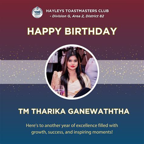 Hayleys Happy Birthday To Our Amazing Tm Tharika Ganewaththa 🎉 Your Unwavering Determination