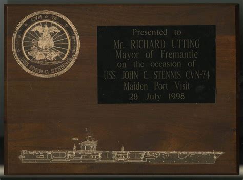 Uss John C Stennis City Of Fremantle Local History Centre