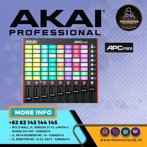 Jual Ready Stock Akai Apc Mini Mk2 Ableton Live Midi Controller Shopee Indonesia