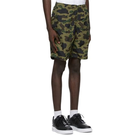 Bape Khaki Camo 1st Beach Shorts A Bathing Ape