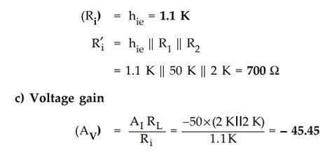 Analysis Of Transistor Amplifier Configurations Using Simplified H Parameter Model Solved